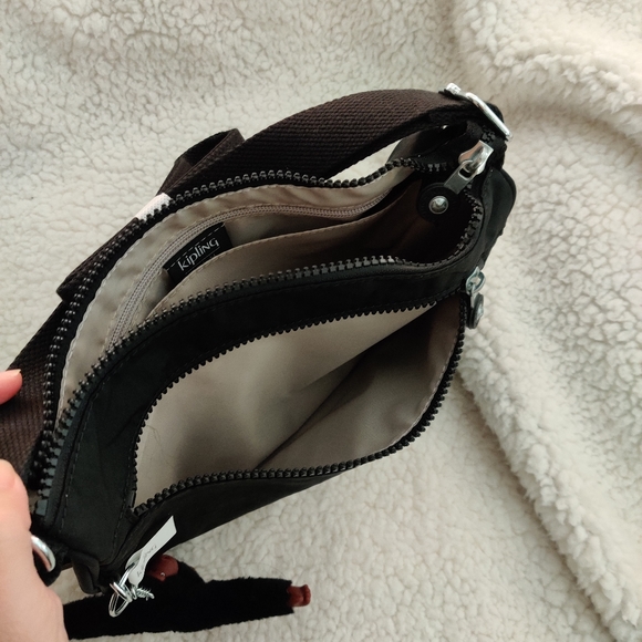 Kipling | Bags | Kipling Callie Black Tonal Crossbody | Poshmark